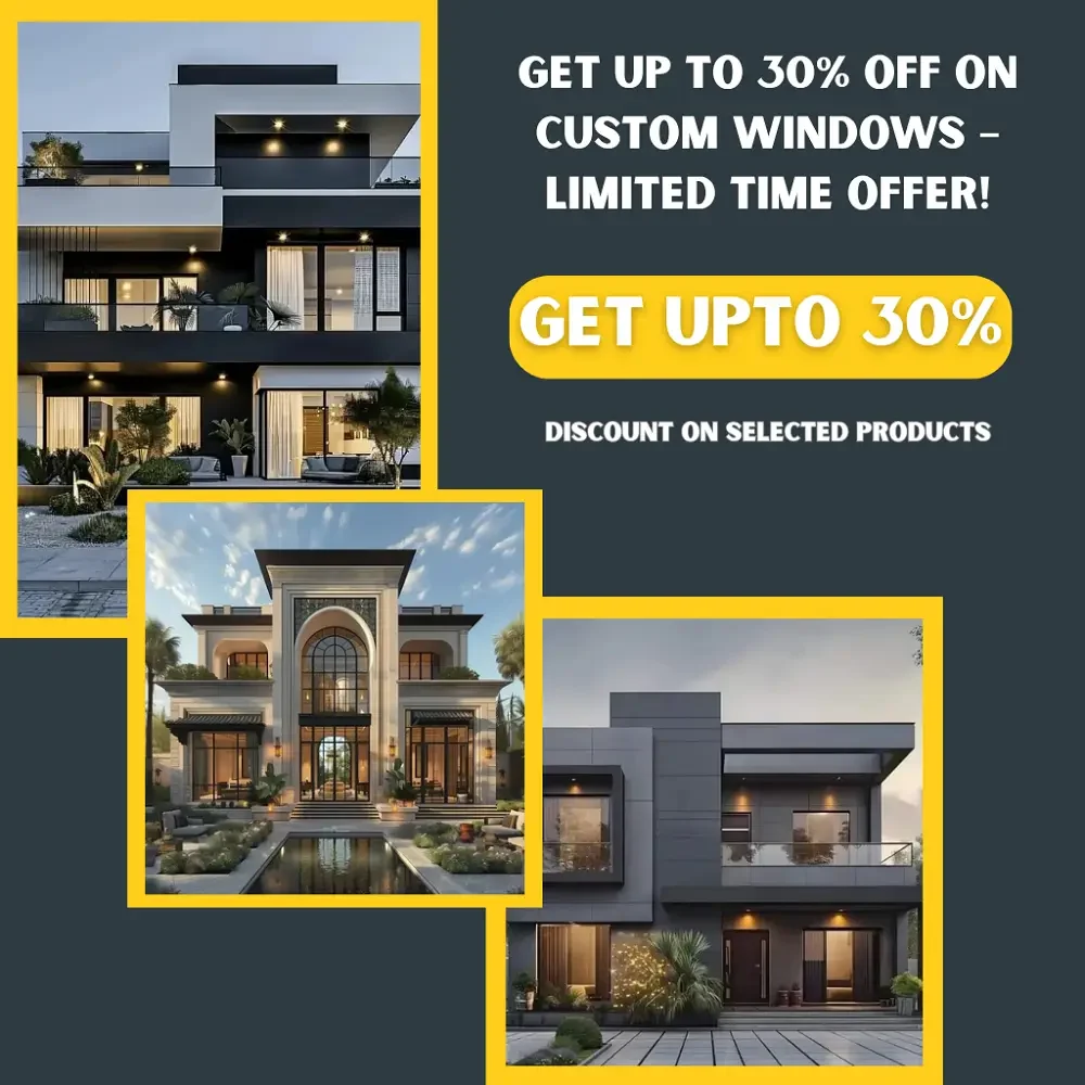 Custom Windows | New Sliding Glass Window | Get Upto 30% Off
